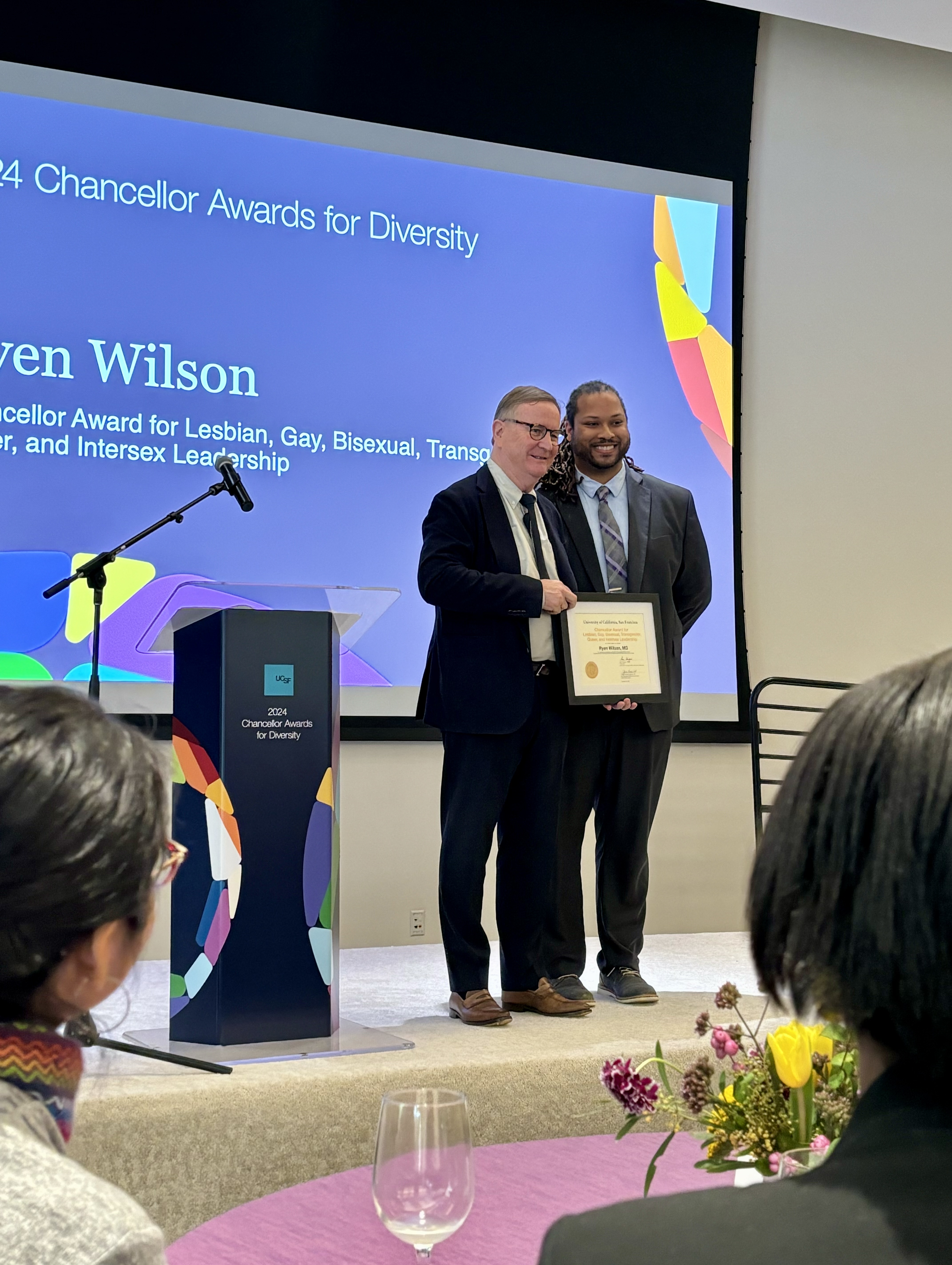 Ryen Wilson Wins Chancellor Award in LGBTQI Leadership